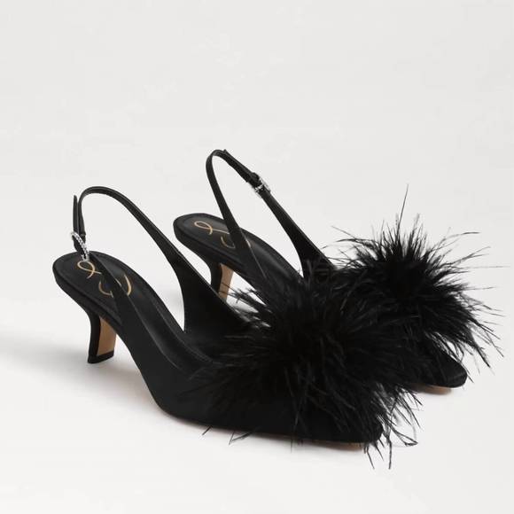 Sam Edelman | Shoes | New Sam Edelman Bianka Feather Slingback Pump In ...